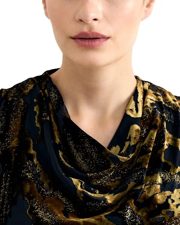 PHASE EIGHT Carrie Velvet Printed Burnout Maxi Dress