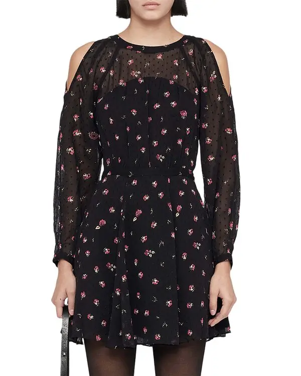 ALLSAINTS Chrissy Clip Jacquard Mini Dress