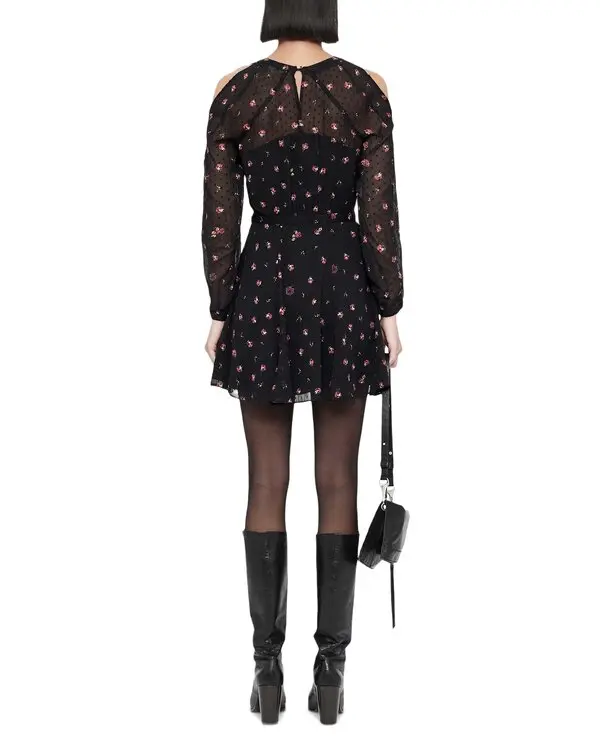 ALLSAINTS Chrissy Clip Jacquard Mini Dress