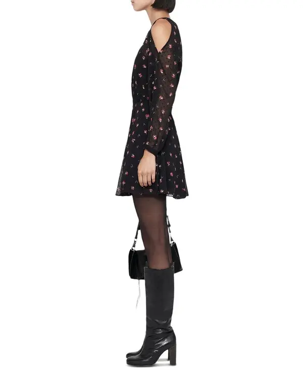 ALLSAINTS Chrissy Clip Jacquard Mini Dress