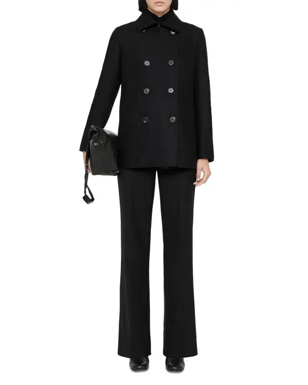 ALLSAINTS Tommie Wool Blend Peacoat