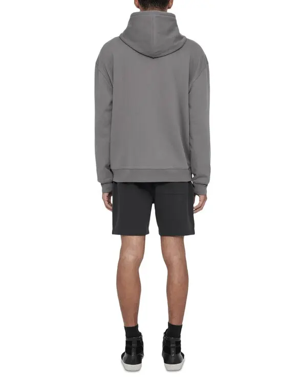ALLSAINTS Raphy Cotton Logo Zip Drawstring Hoodie