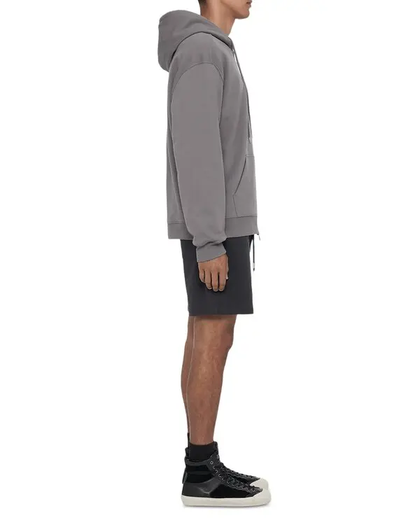 ALLSAINTS Raphy Cotton Logo Zip Drawstring Hoodie