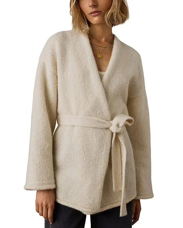 Faherty Brand Apres Alpaca & Cotton Wrap Cardigan
