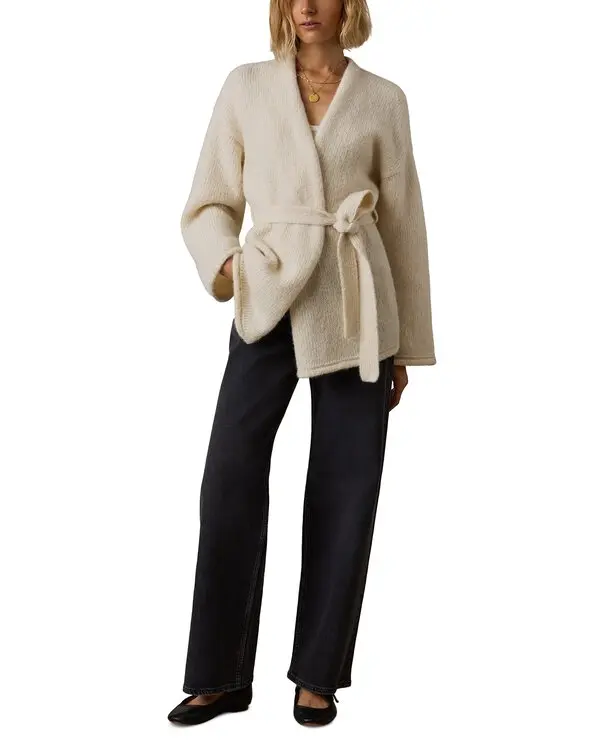 Faherty Brand Apres Alpaca & Cotton Wrap Cardigan