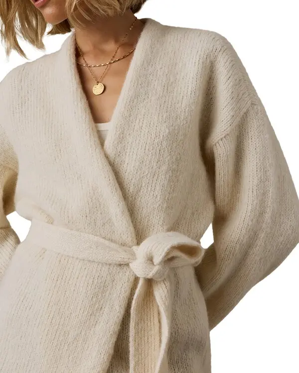 Faherty Brand Apres Alpaca & Cotton Wrap Cardigan