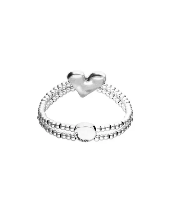 UNODE50 Sterling Plated Bracelet With Heart Detail