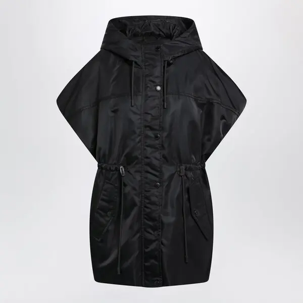 Max Mara Nylon Sleeveless Mini Jacket - Black