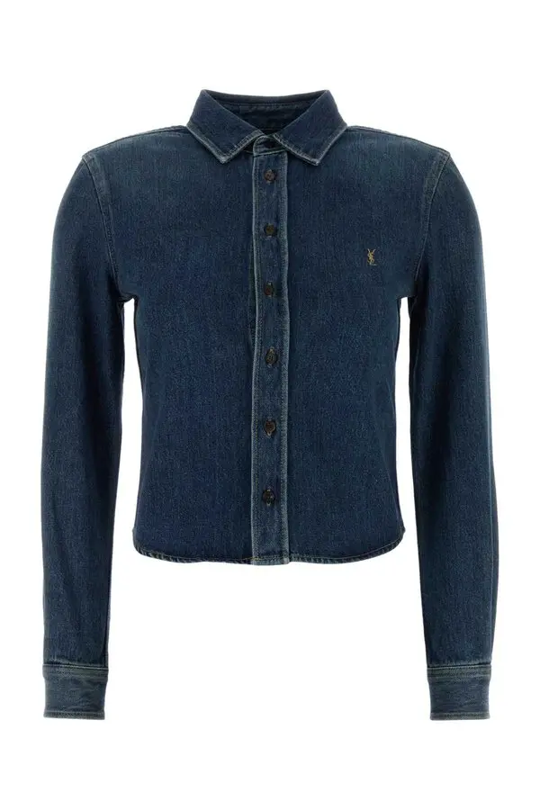 Saint Laurent Denim Shirt - Blue