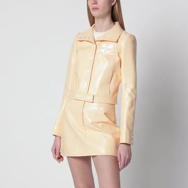 COURREGES High-neck Vinyl Jacket