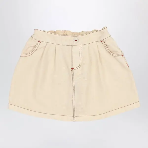 BUHO Cotton-blend Mini Skirt With Soft Structure