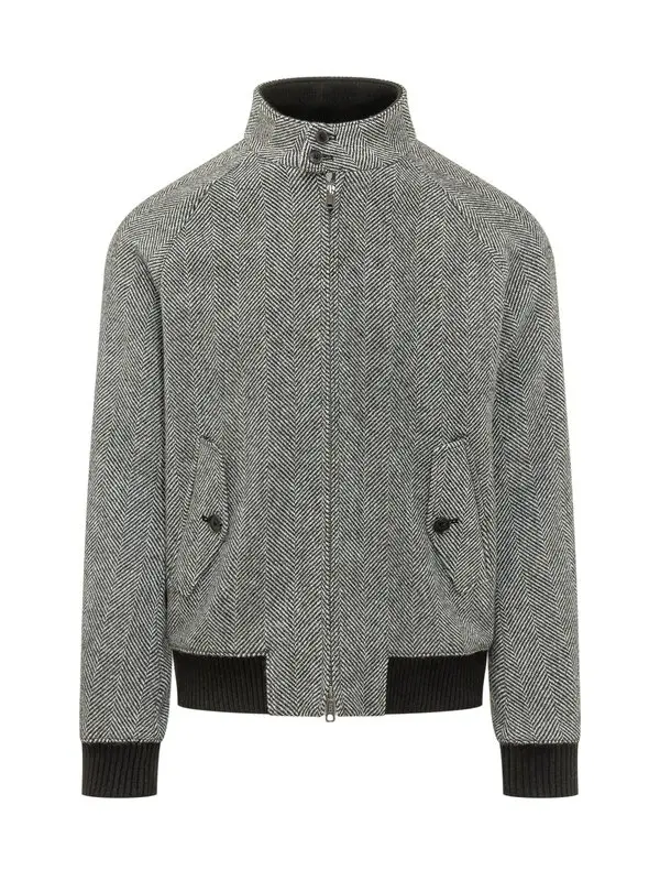 BARACUTA Herringbone Pattern Jacket