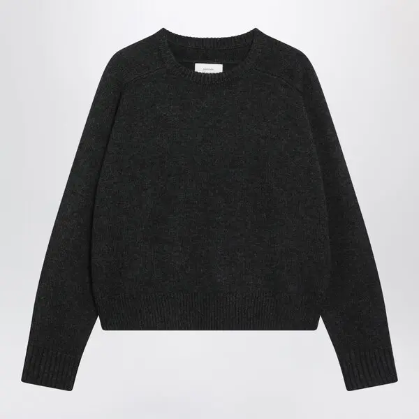 Loulou De Saison Briha Mini Sweater In Wool & Cashmere Mélange - Black