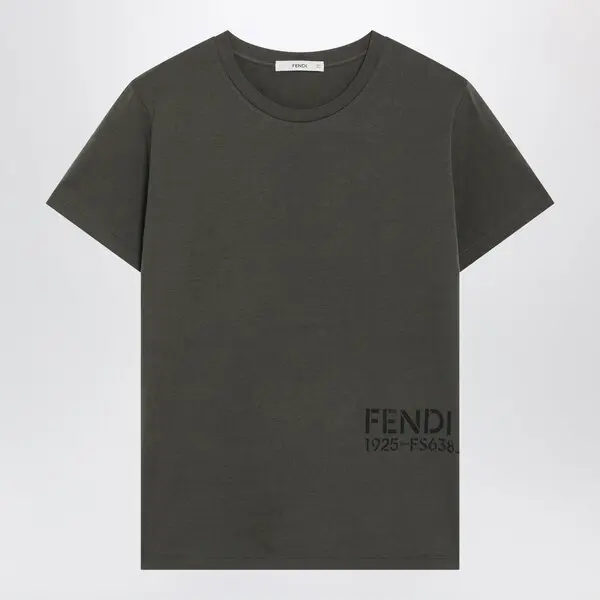 Fendi Cotton T-shirt With Logo - Green