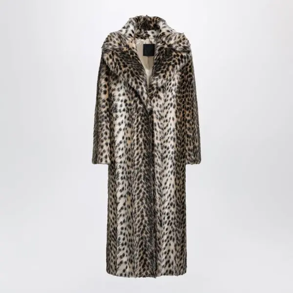 BB COUTURE Leopard-print Faux Fur Coat For