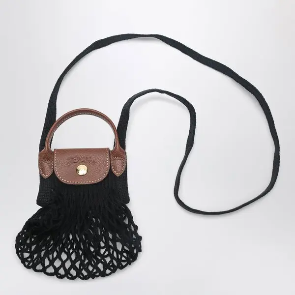 Longchamp Le Pliage Filet Mini Bag - Black