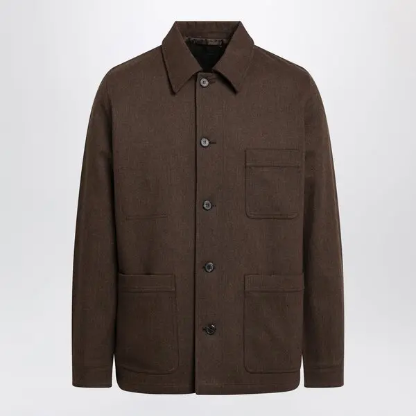 Prada Virgin Wool Shirt Jacket