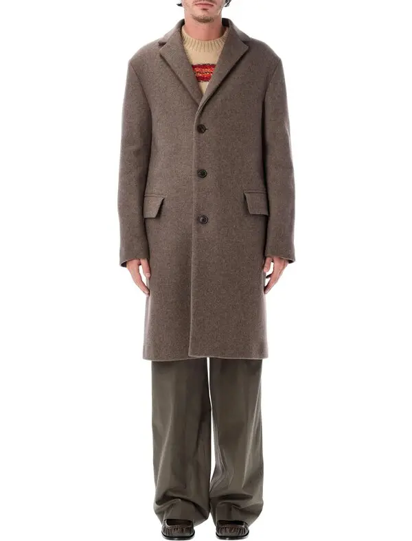 Dries Van Noten Wool Blend Overcoat