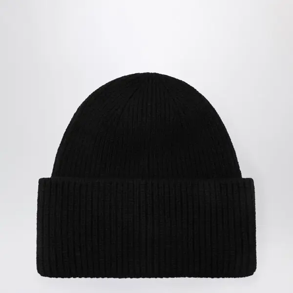 Destin Soft Wool & Cashmere Beanie Hat - Black