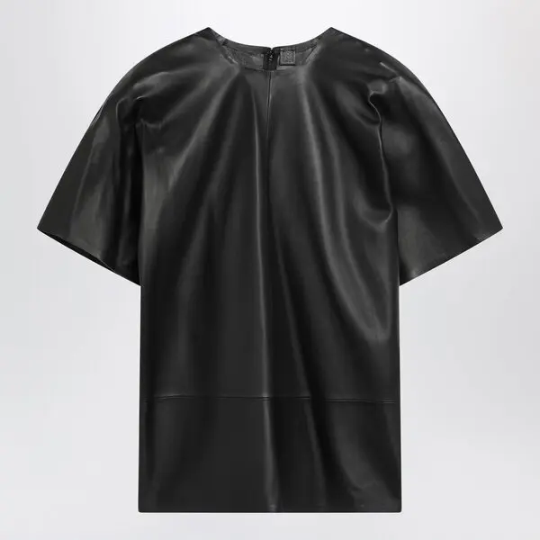 TOTEME Cocoon-shape Lambskin Mini Top