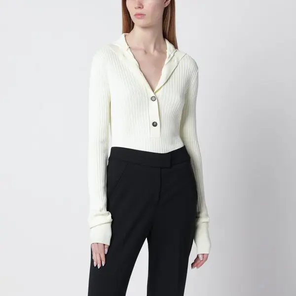 ENTIRE STUDIOS High-neck Henley Top