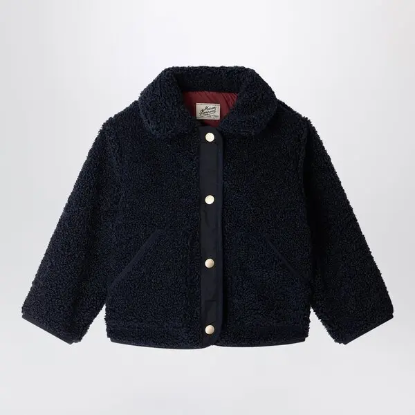 Bonpoint Reversible Sherpa-effect Mini Jacket With Quilted Feel