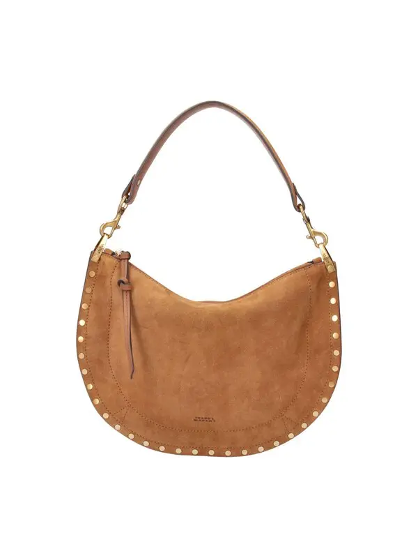 Isabel Marant Étoile Studded Suede Shoulder Bag - Brown