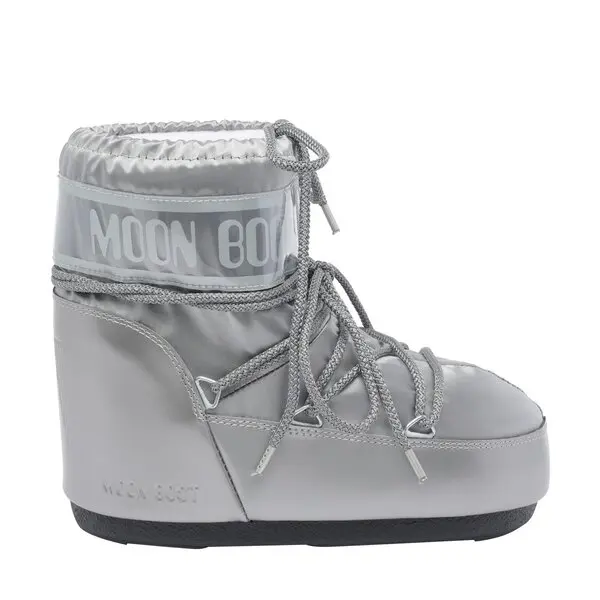Moon Boot Icon Low Glance Booties - Silver