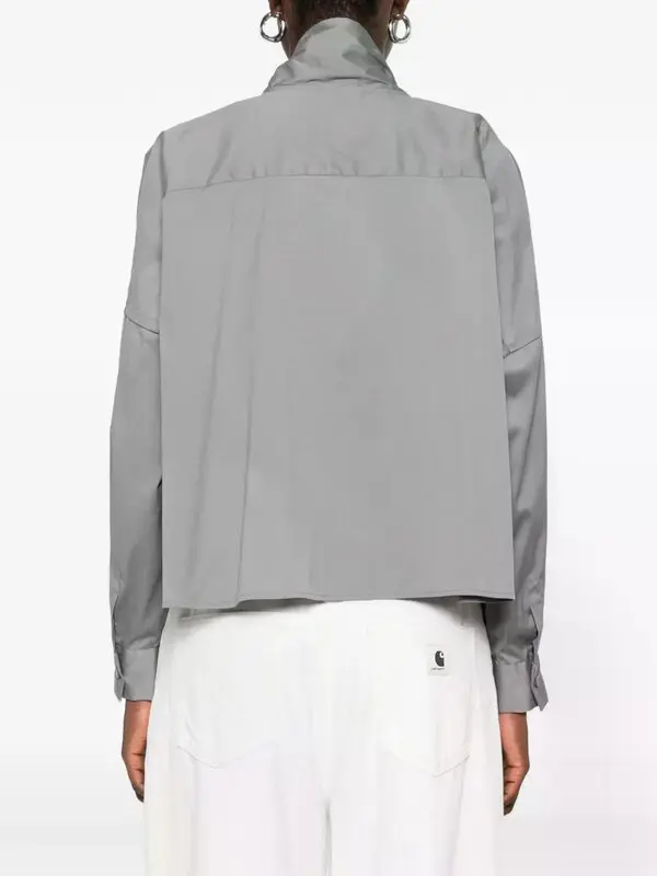 LE SARTE PETTEGOLE Scarf-detail Panelled Shirt