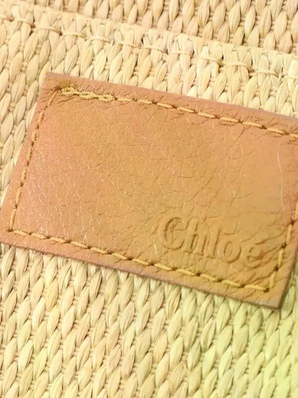 Chloé 2000-2026 Raffia Beach Line Tote Bag