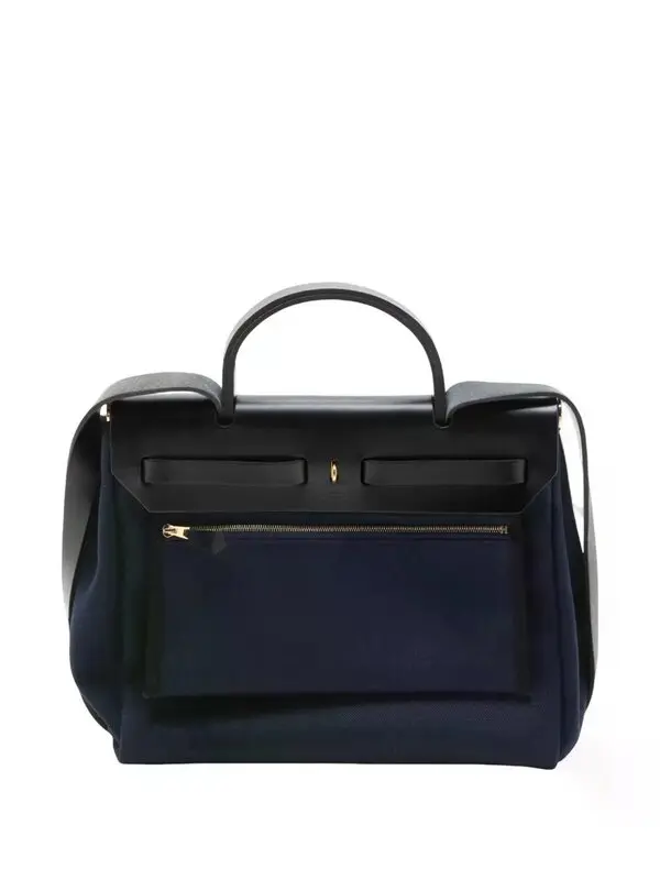 Hermès 2021 Toile Herbag Zip 31 Satchel - Blue