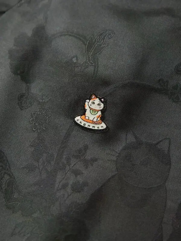 Shanghai Tang Meow Meow Scholar Belted Jacket