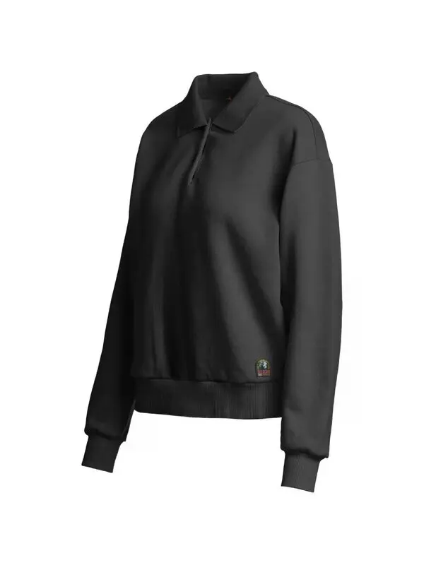 PARAJUMPERS Saranda Long-sleeve Polo-collar Sweater - Black