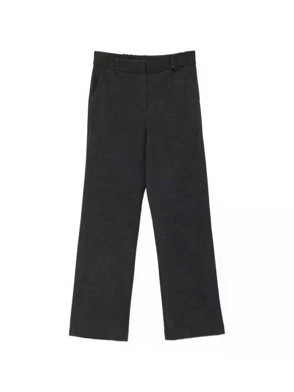 Alpha Studio Elasticated-waistband Trousers - Grey