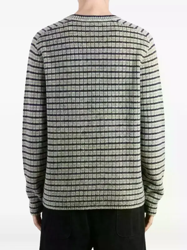 Auralee Striped Ribbed-knit Sweater