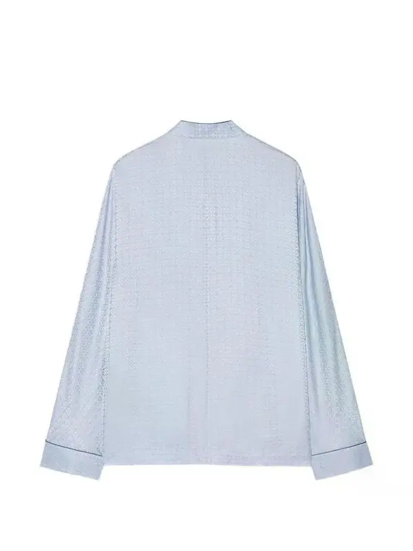 Shanghai Tang Coin-jacquard Silk Pajamas