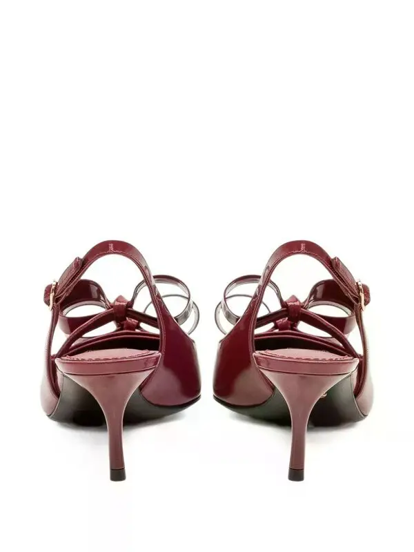 Dolce & Gabbana Bow-detail Slingback Pumps - Red