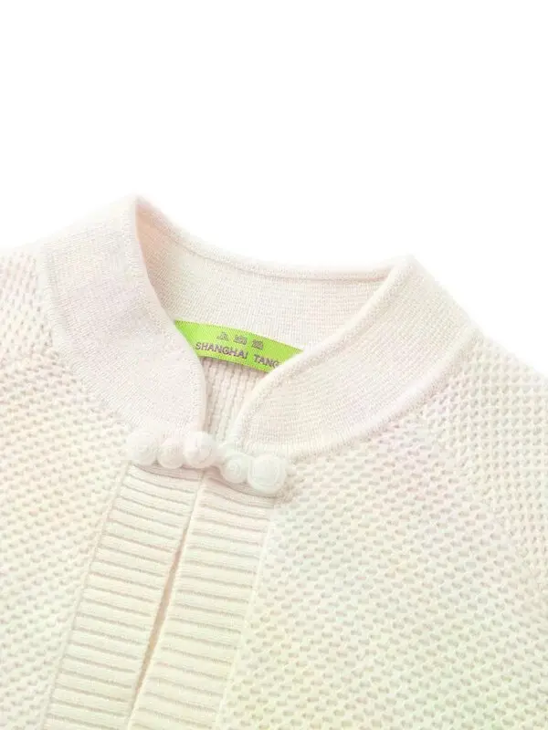 Shanghai Tang Frog-fastening Cropped Cardigan