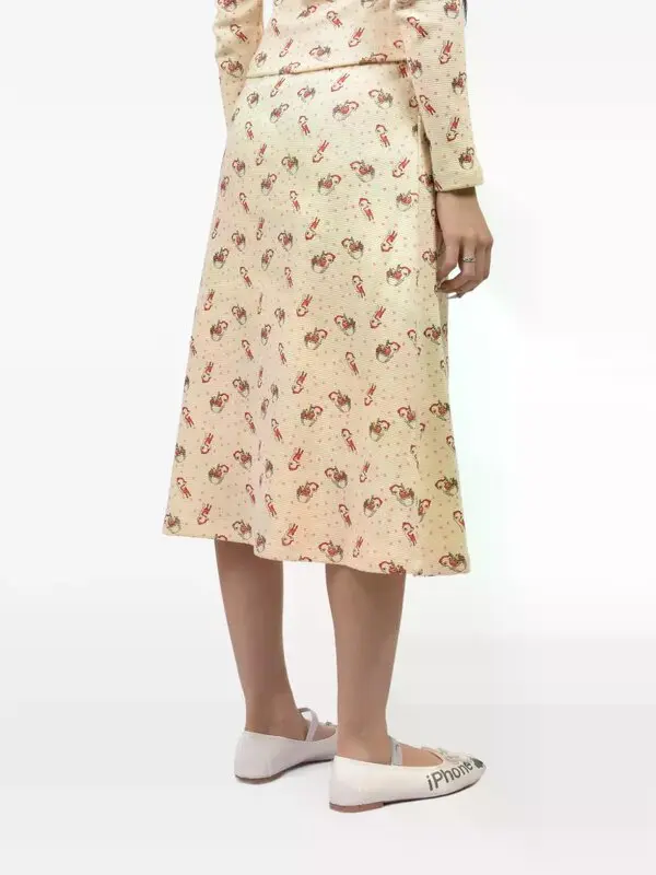 Ashley Williams Deer Midi Skirt