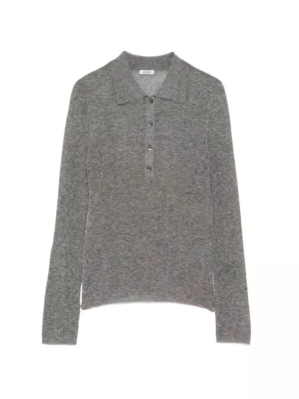 Aspesi Polo-collar Sweater - Grey