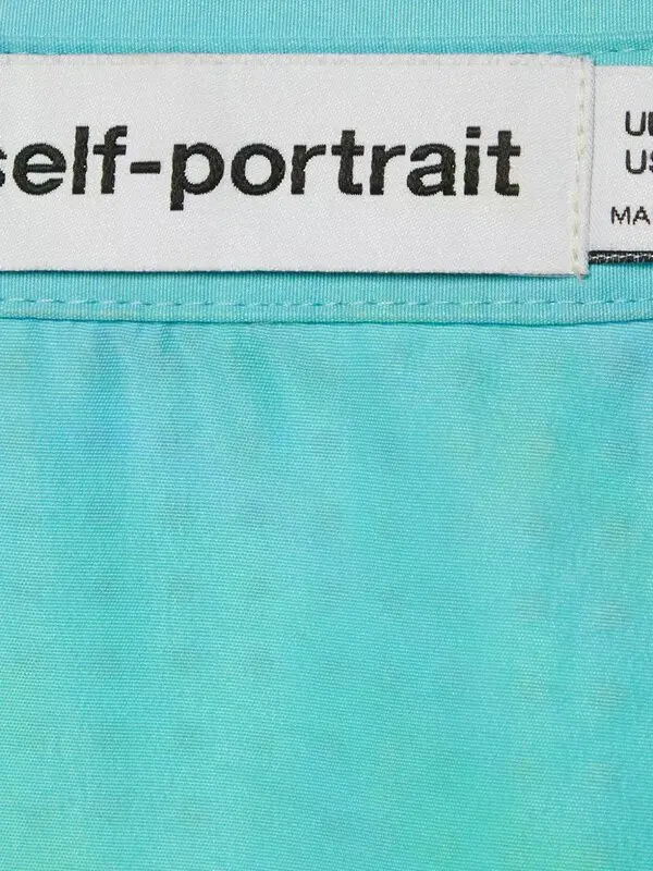 SELF-PORTRAIT Hotfix Oversized Shirt And Shorts Set