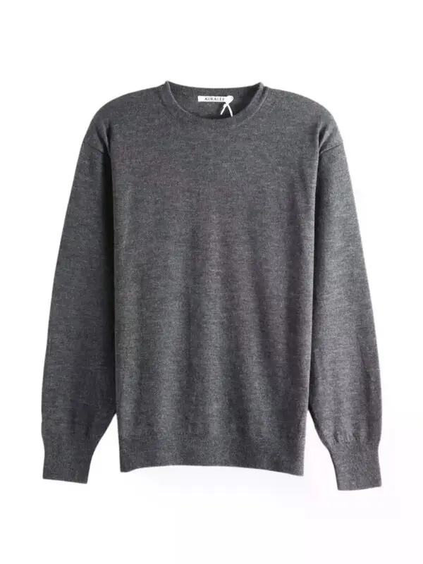 Auralee Crew-neck Long-sleeve Cashmere Sweater