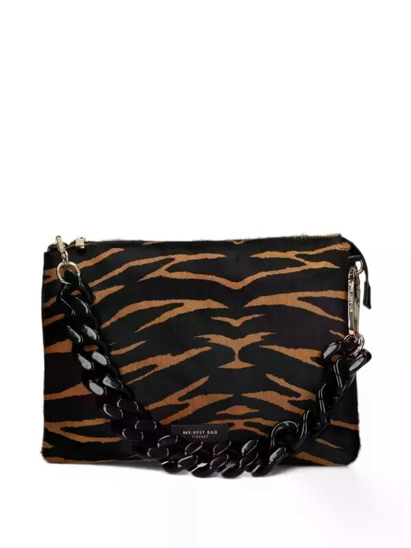 MY BEST BAG FIRENZE Animal-print Leather Shoulder Bag