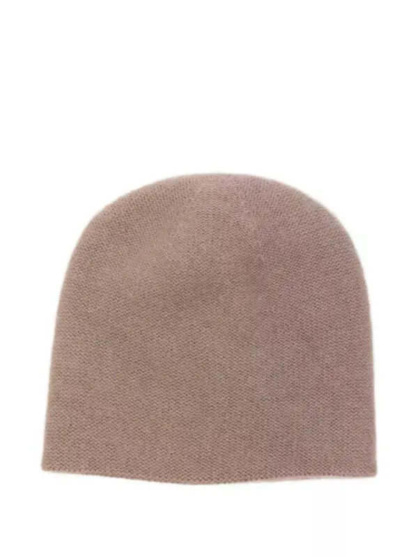 LISKA Fine-knit Beanie Hat - Neutrals
