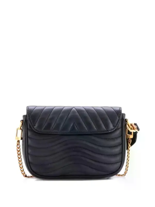 LOUIS VUITTON New Wave Multi Pochette Quilted Leather Crossbody Bag - Black