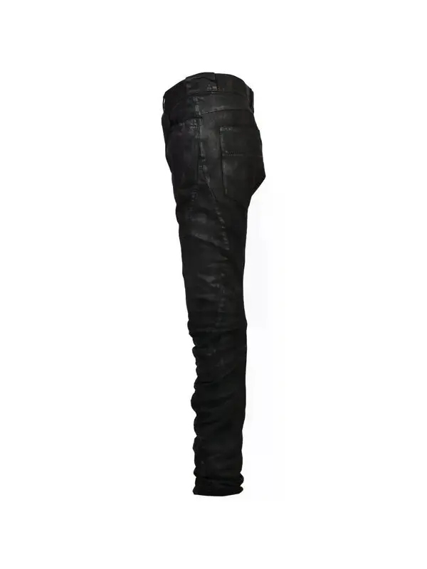 D HYGEN Waxed Overlock Jeans - Black