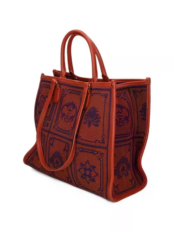 MY BEST BAG FIRENZE Jacquard-knit Logo-patch Tote Bag