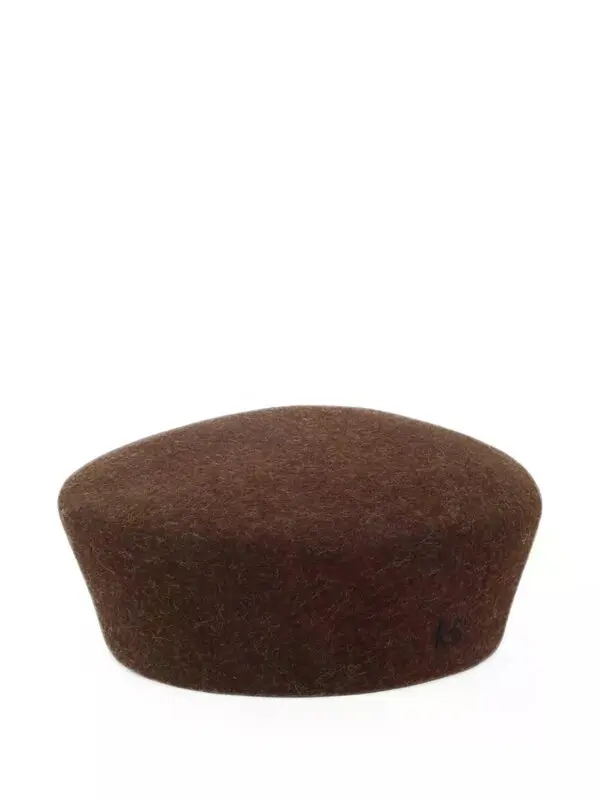Ruslan Baginskiy Logo-embroidered Wool Beret