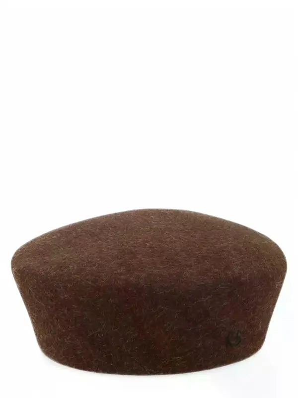 Ruslan Baginskiy Logo-embroidered Wool Beret