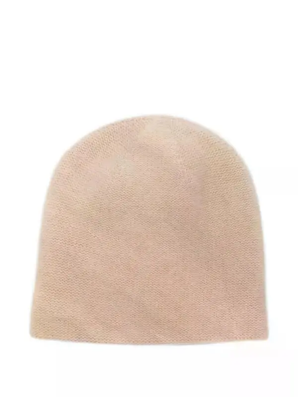 LISKA Fine-knit Beanie Hat - Neutrals